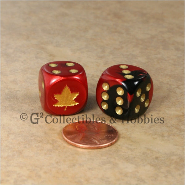 WWII Axis & Allies 6pc Dice Set - Canadian WWII Maple Leaf – G2 ...